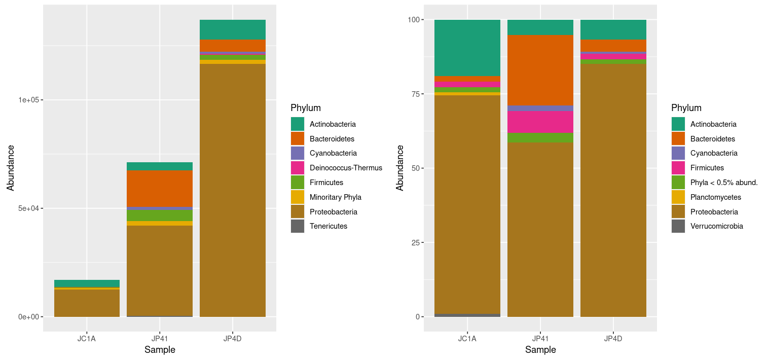 Taxonomic Analysis with R – Data Processing and Visualization for Metagenomics